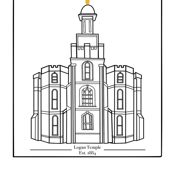 Logan Lds Temple - Etsy