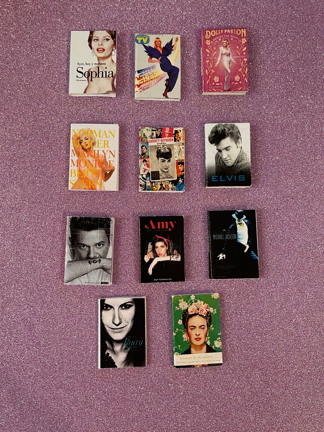 Miniature Celebrity Books 1:6 Scale for Poppy Parker, Fashion Royalty ...