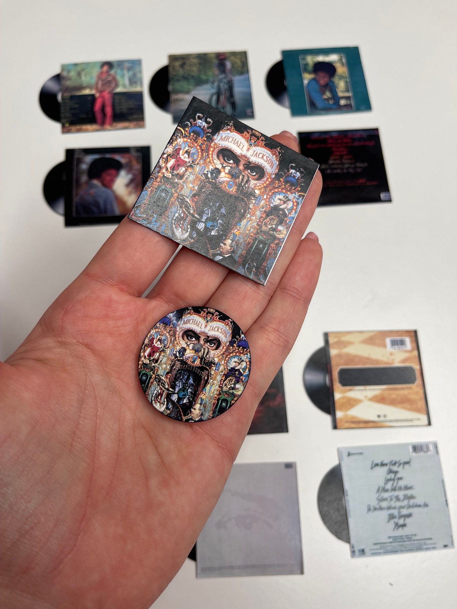 Complete Collection of Miniature Vinyl Records Inspired by Michael ...