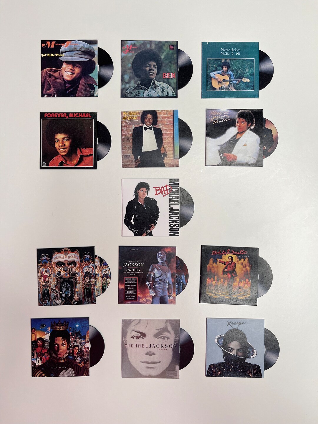 Complete Collection of MJ Miniature Vinyl Records for 1:6 Scale Dolls ...