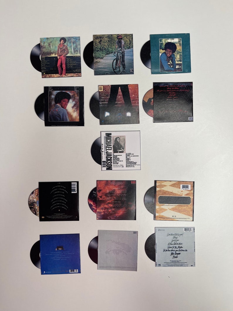 Complete Collection of Miniature Vinyl Records Inspired by Michael ...