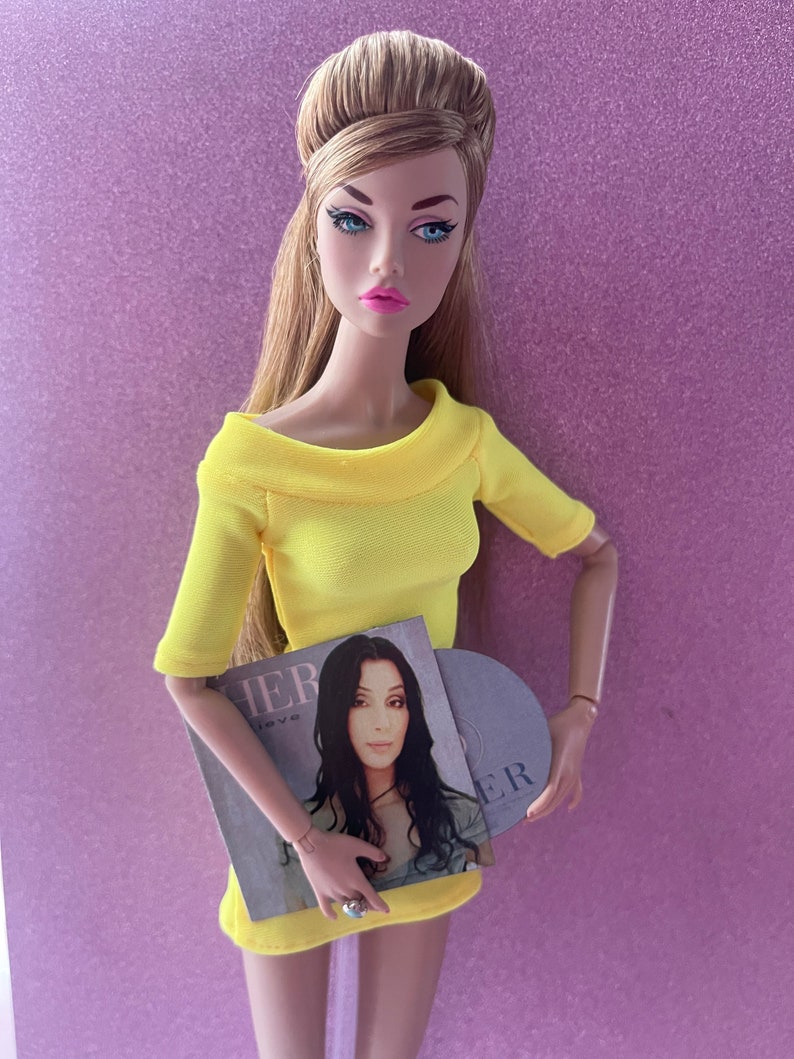 Miniature 1:6 Scale Vinyl Record for Dolls Like Poppy Parker, Fashion ...