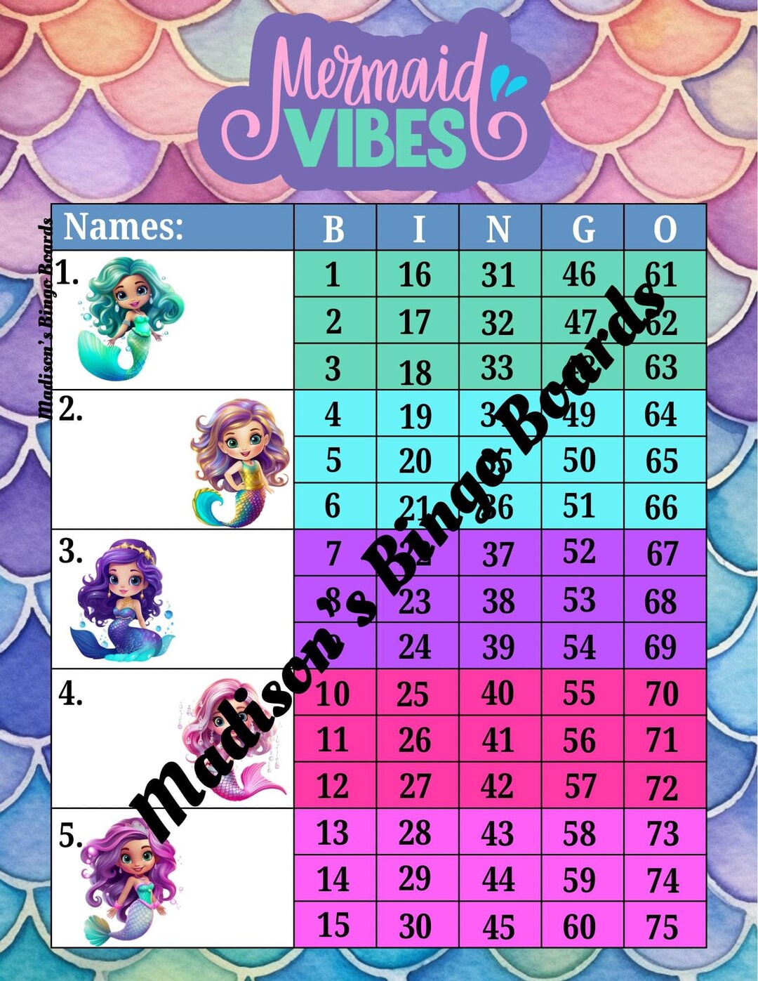 10 Boards Bingo Block Bundle (straight Boards ONLY) - Etsy