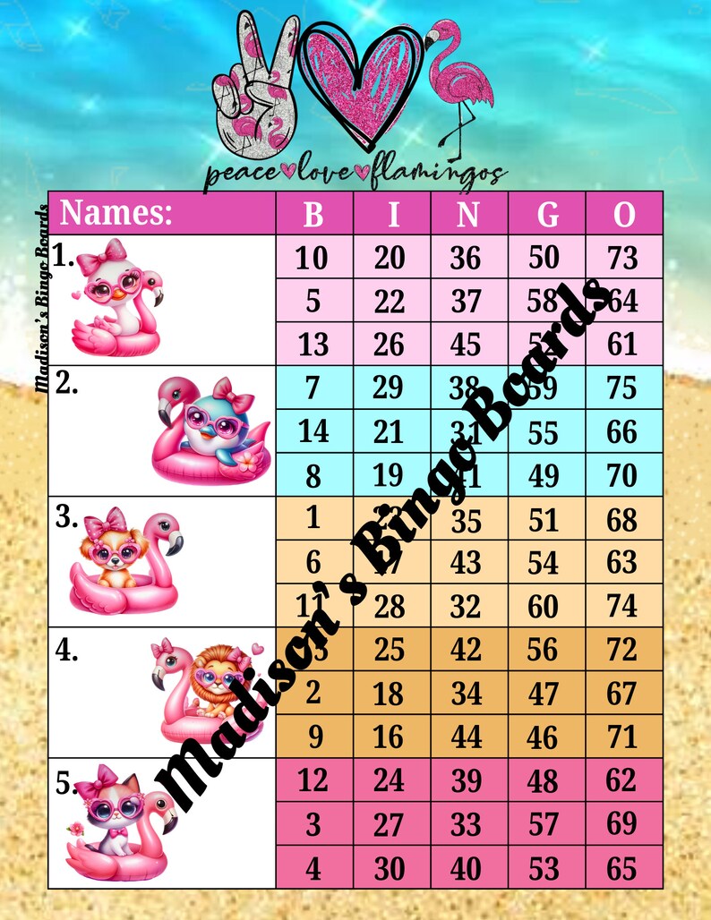 10 Block Bingo Boards in Mixed ONLY - Etsy