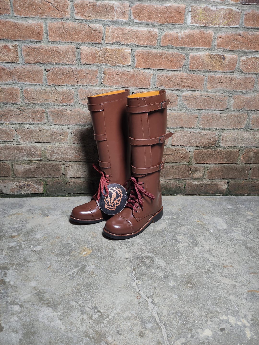 US Cavalry Boot 3 Buckles With Leather Sole. Customise Custom Boot ...