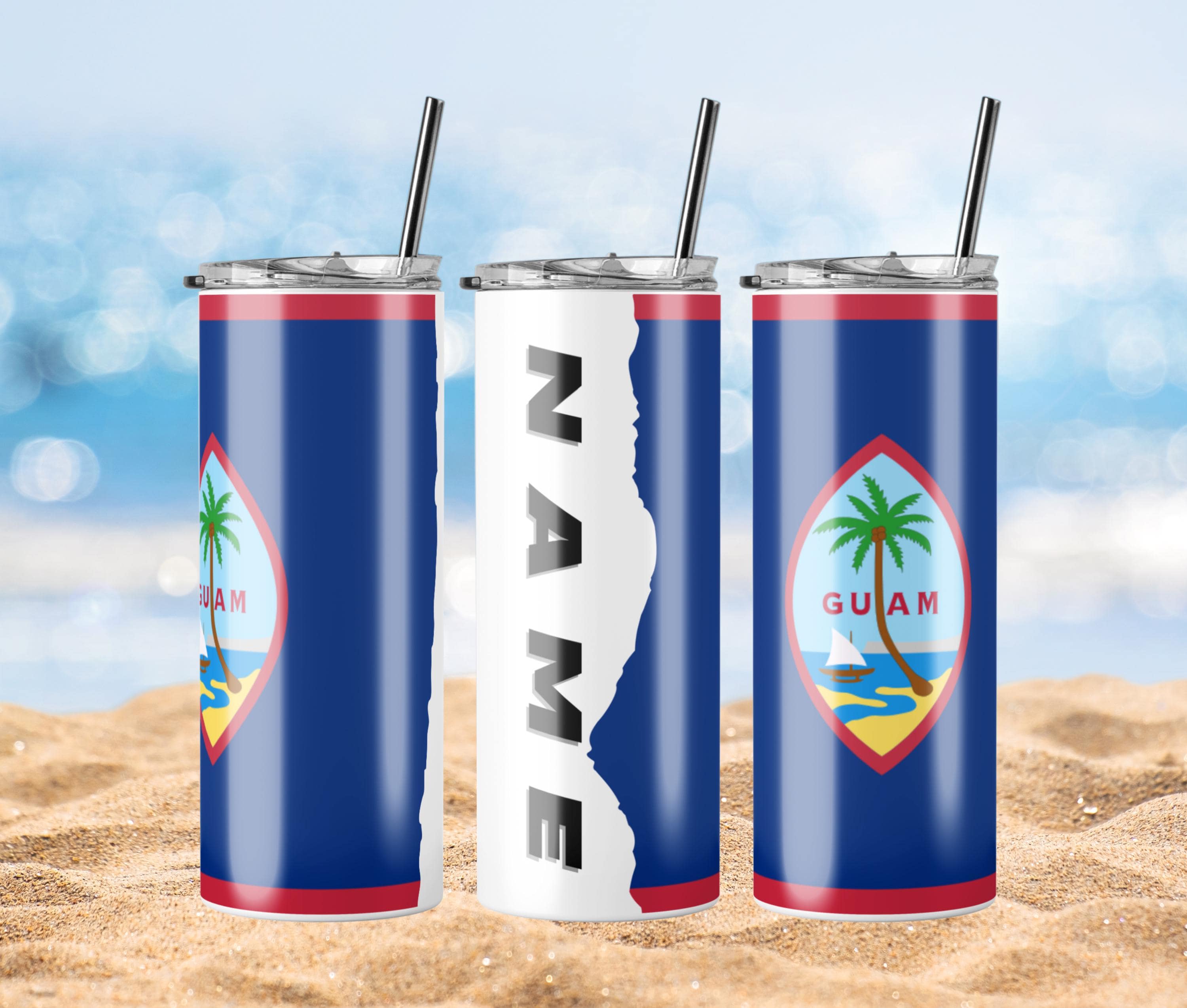 GUAM Tumbler 20oz, Guam Seal, Guam Flag, Guam Coffee Mug, Guam Souvenir ...
