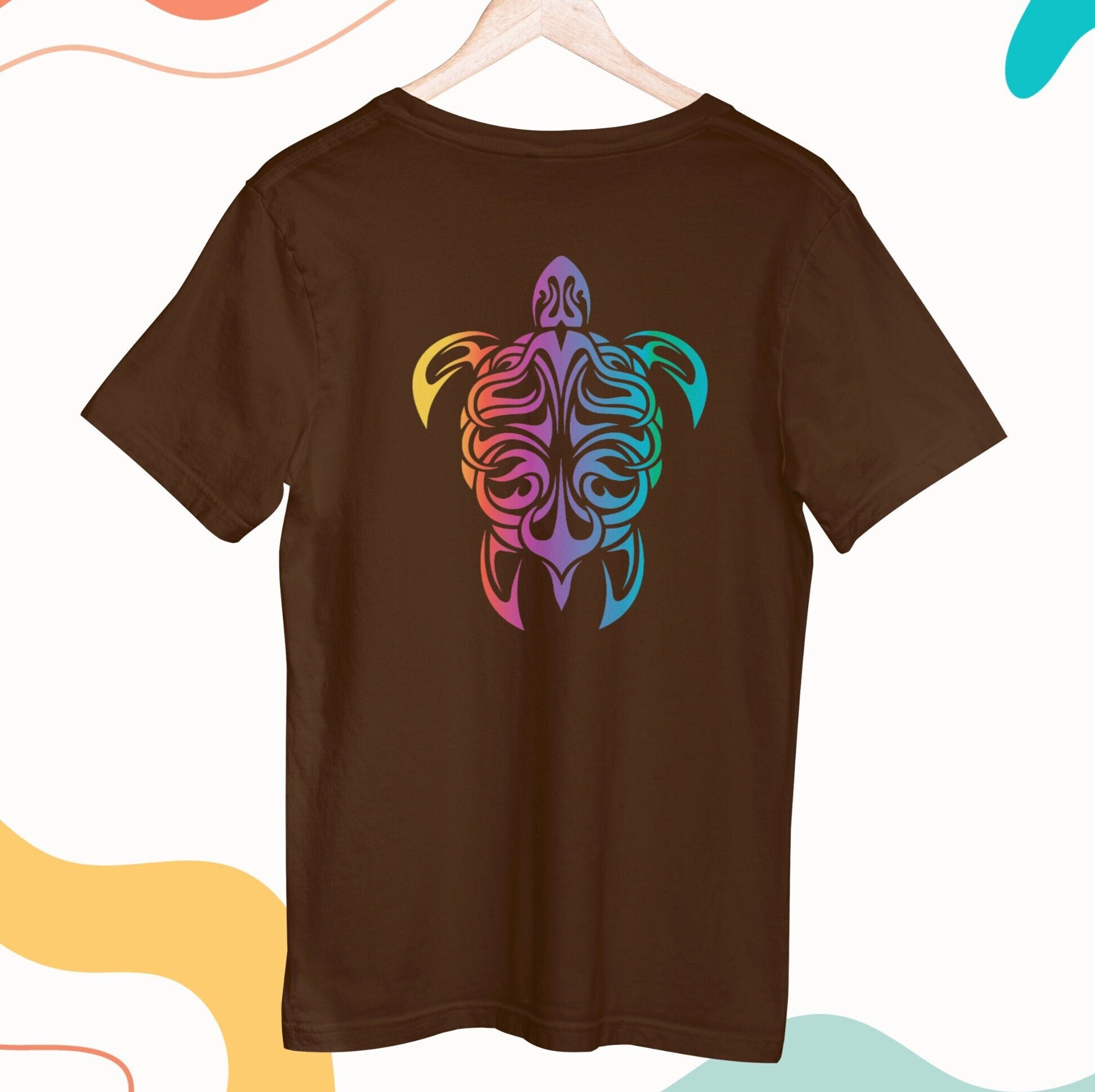 Sea Turtle Shirt, Aesthetic Turtle Shirt, Trendy Beach Shirt, Tribal ...