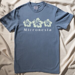 Custom Comfort Colors Hibiscus Flower Shirt, Micronesian Polynesian Tee ...