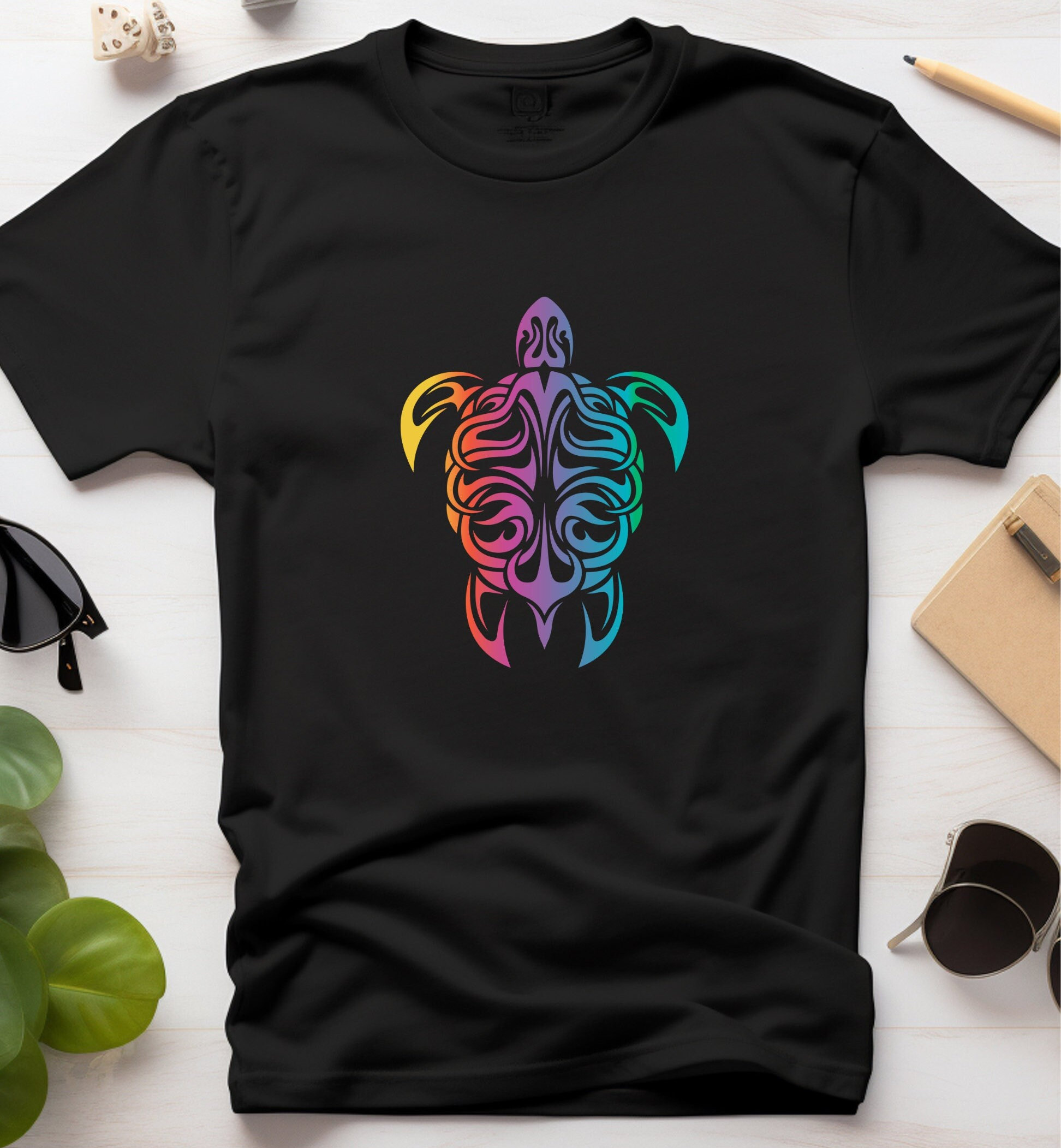 Sea Turtle Shirt, Aesthetic Turtle Shirt, Trendy Beach Shirt, Tribal ...