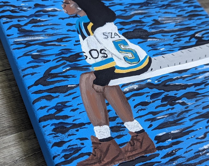 SZA SOS Album Cover Canvas Painting - Etsy