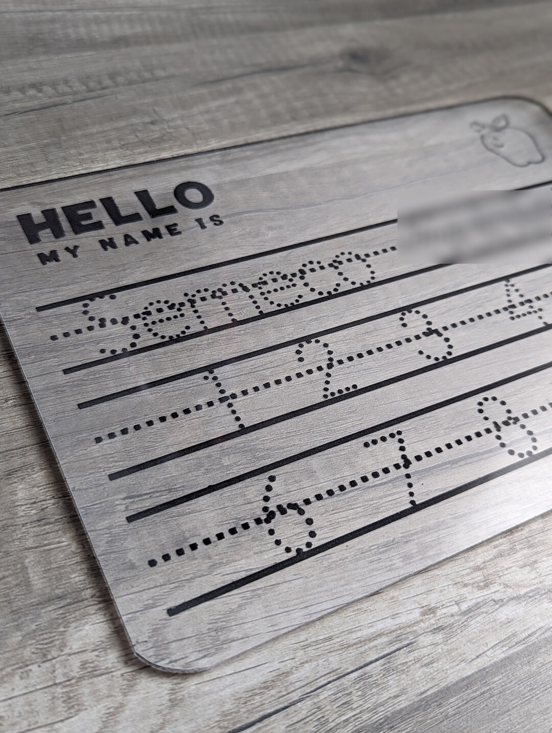 Personalized Acrylic Dry Erase Tracing Board, Preschool, Kindergarten ...