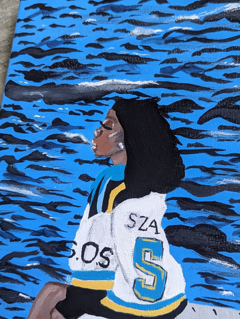 SZA SOS Album Cover Canvas Painting - Etsy