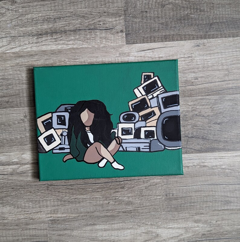 SZA Ctrl Album Cover Minimalist Canvas Painting - Etsy