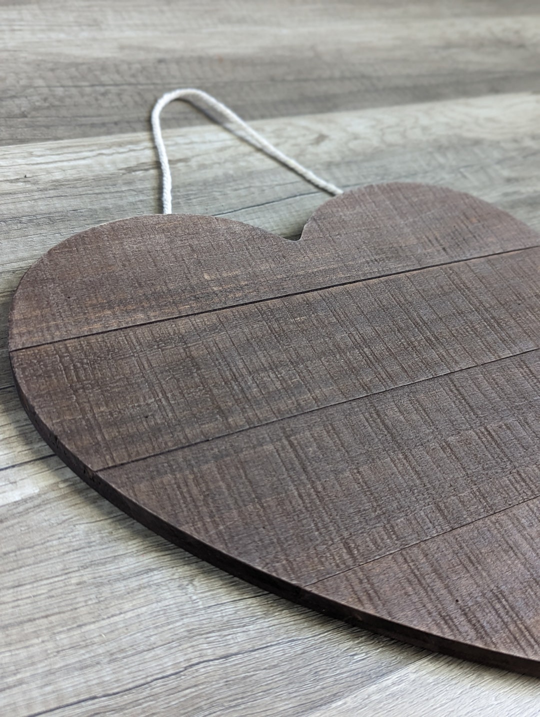 Engraved Wood Heart Wall Decor, Rustic Anniversary Gift - Etsy