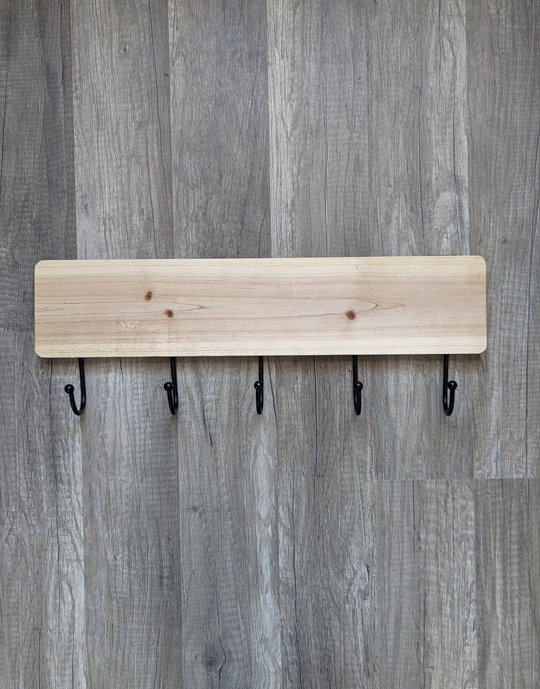 Rectangle Wood Wall Hook, Entryway, Door Hanger, Coat Hanger, Purse ...
