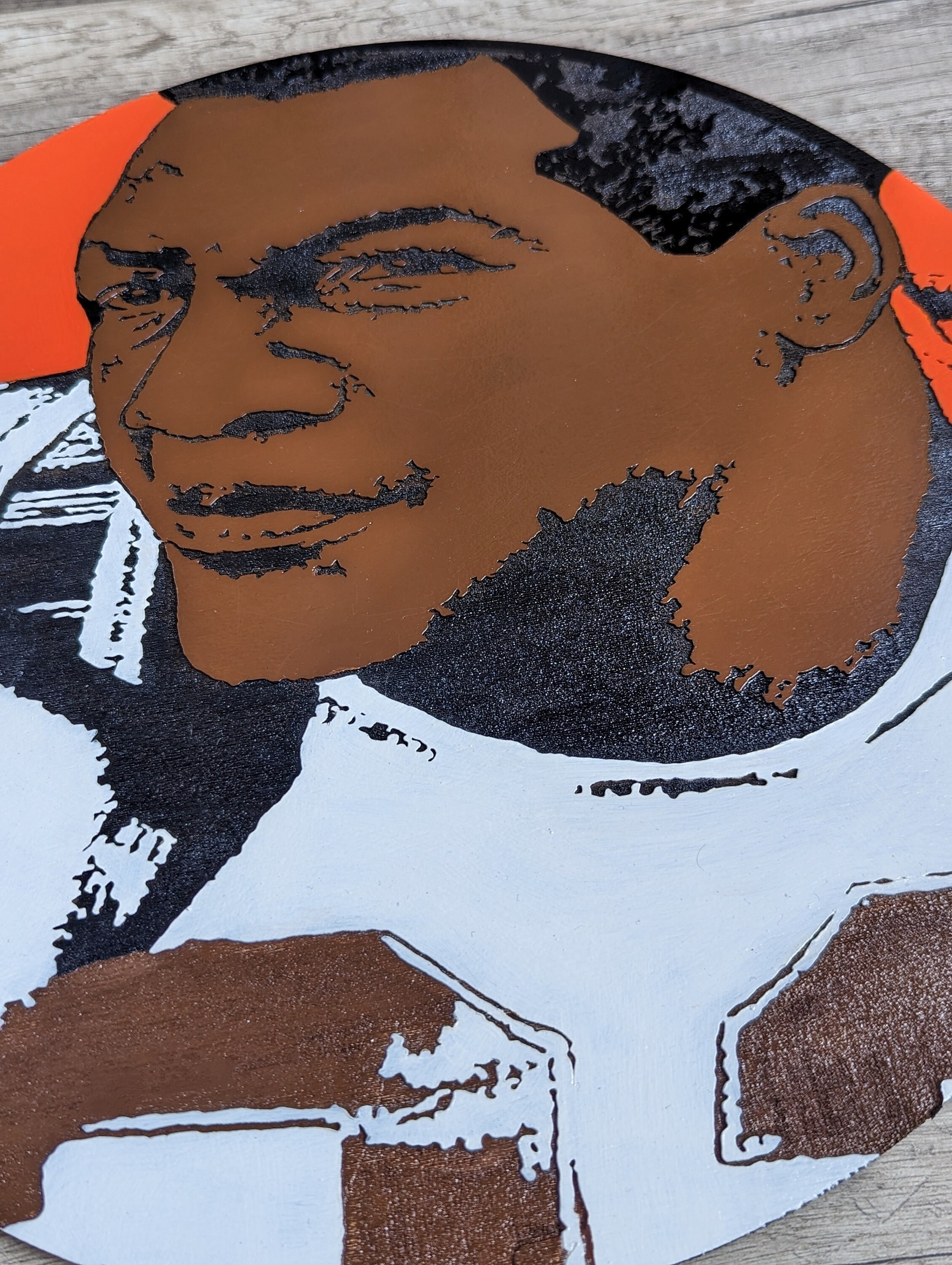 Jim Brown Custom Wooden Engraved Hand Painted Home Decor/wall Art, NFL ...