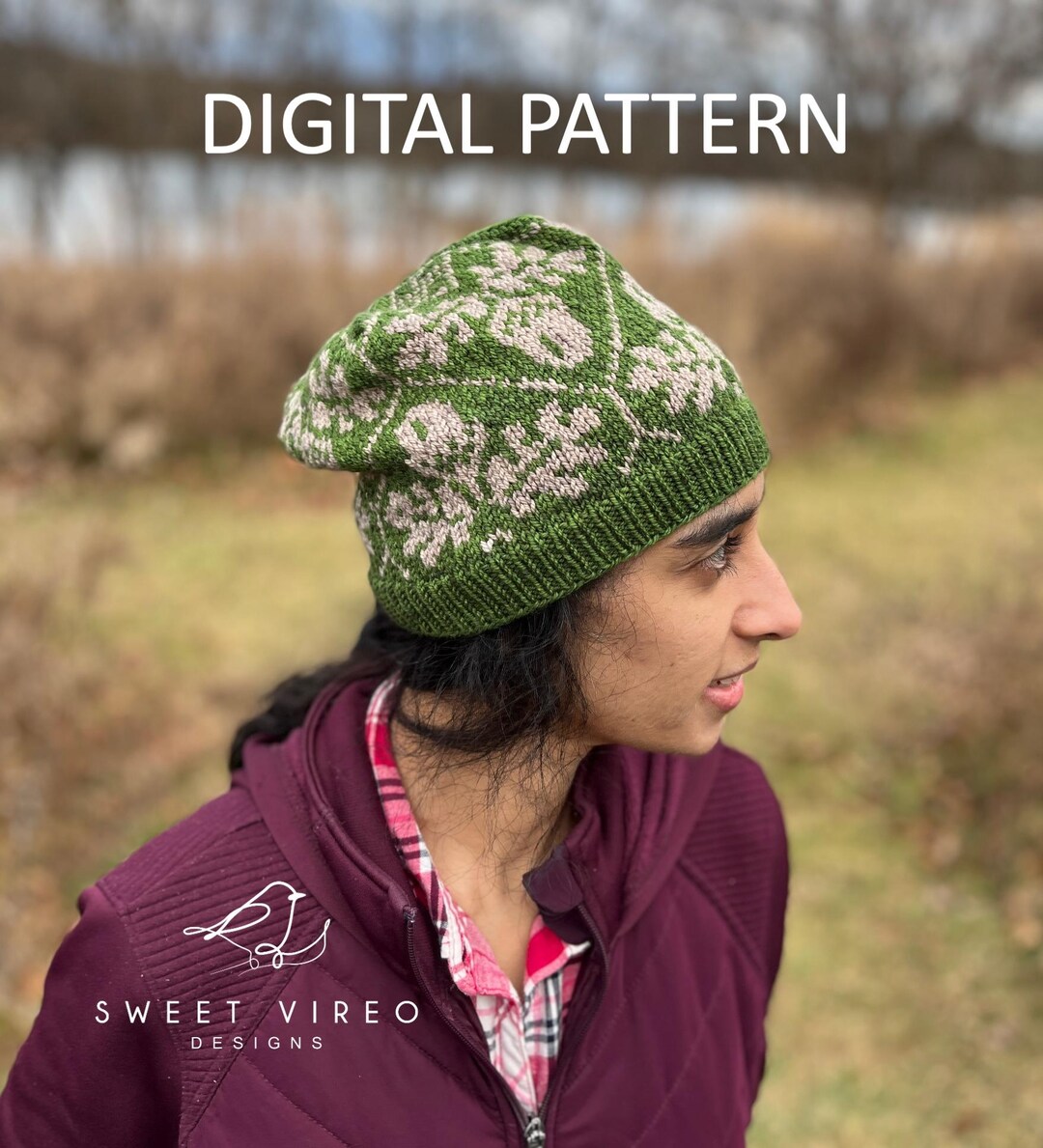 Acorn and Oak Knit Hat PATTERN: Colorwork Design (DIGITAL DOWNLOAD) - Etsy