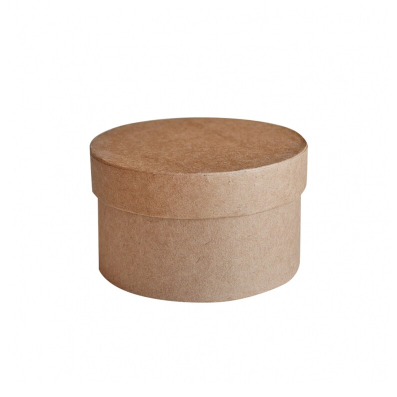10 Pcs Small Round Paper Mache Box Ø10.2cm X 6cm Small Gift Box With ...