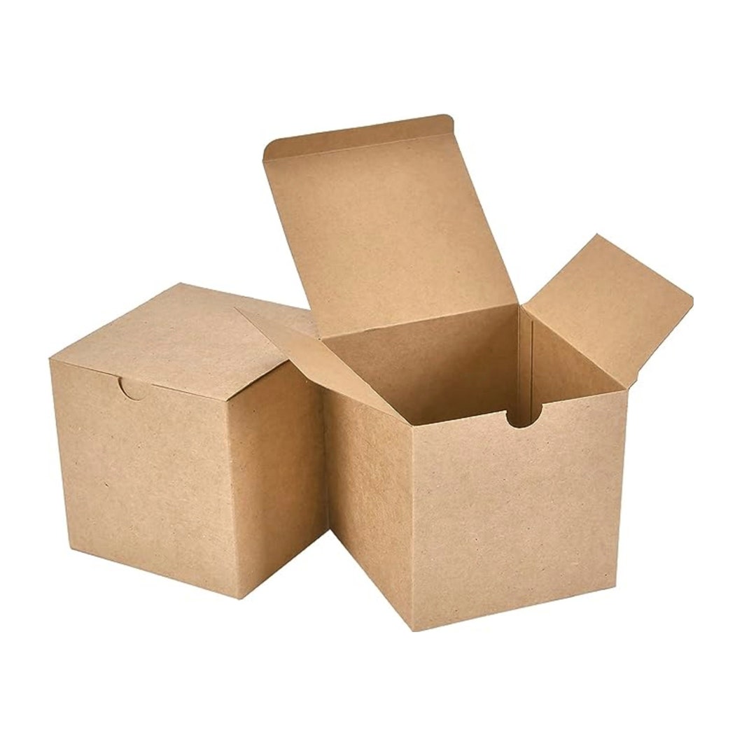 Kraft Gift Boxes 7x7x7 Cm With Lids for Presents Set of 20 - Etsy