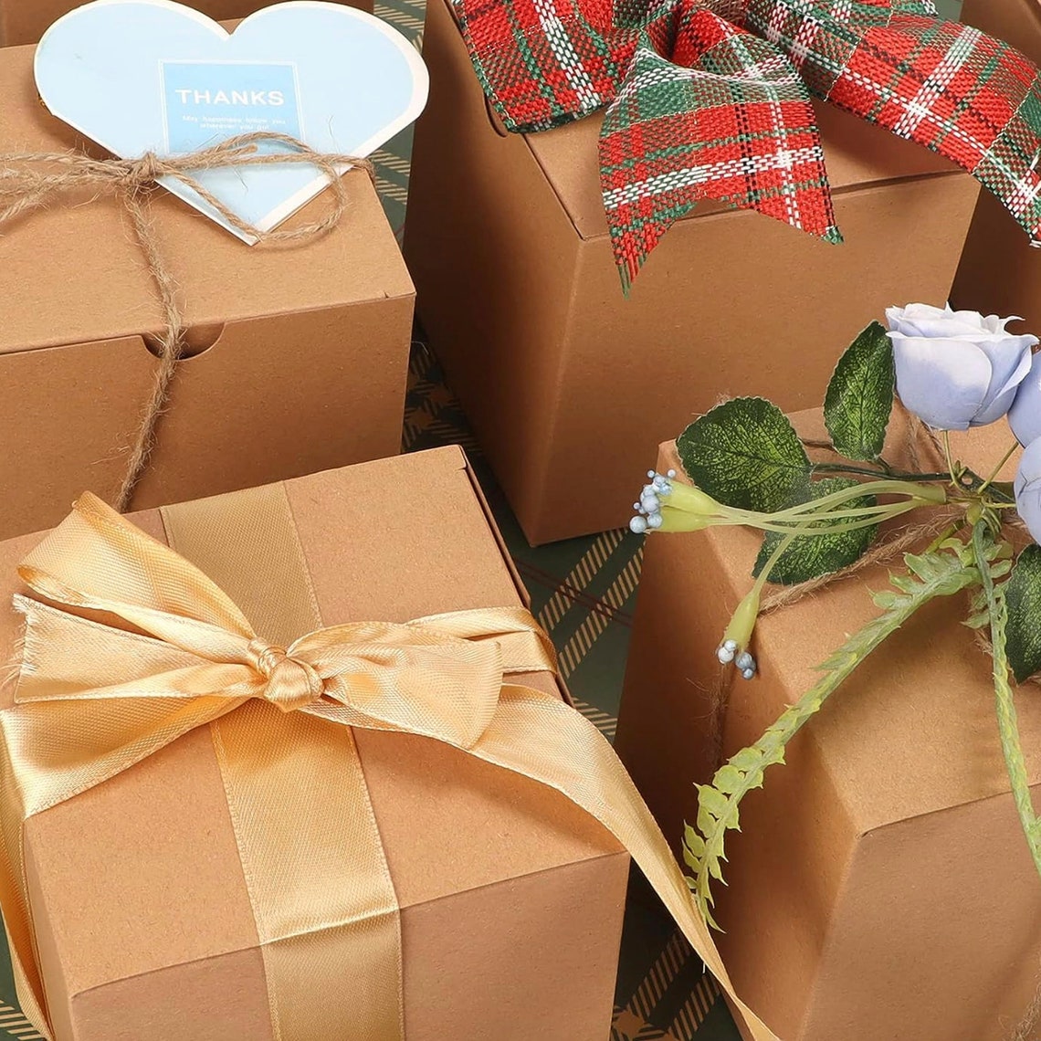 Kraft Gift Boxes 7x7x7 Cm With Lids for Presents Set of 20 - Etsy
