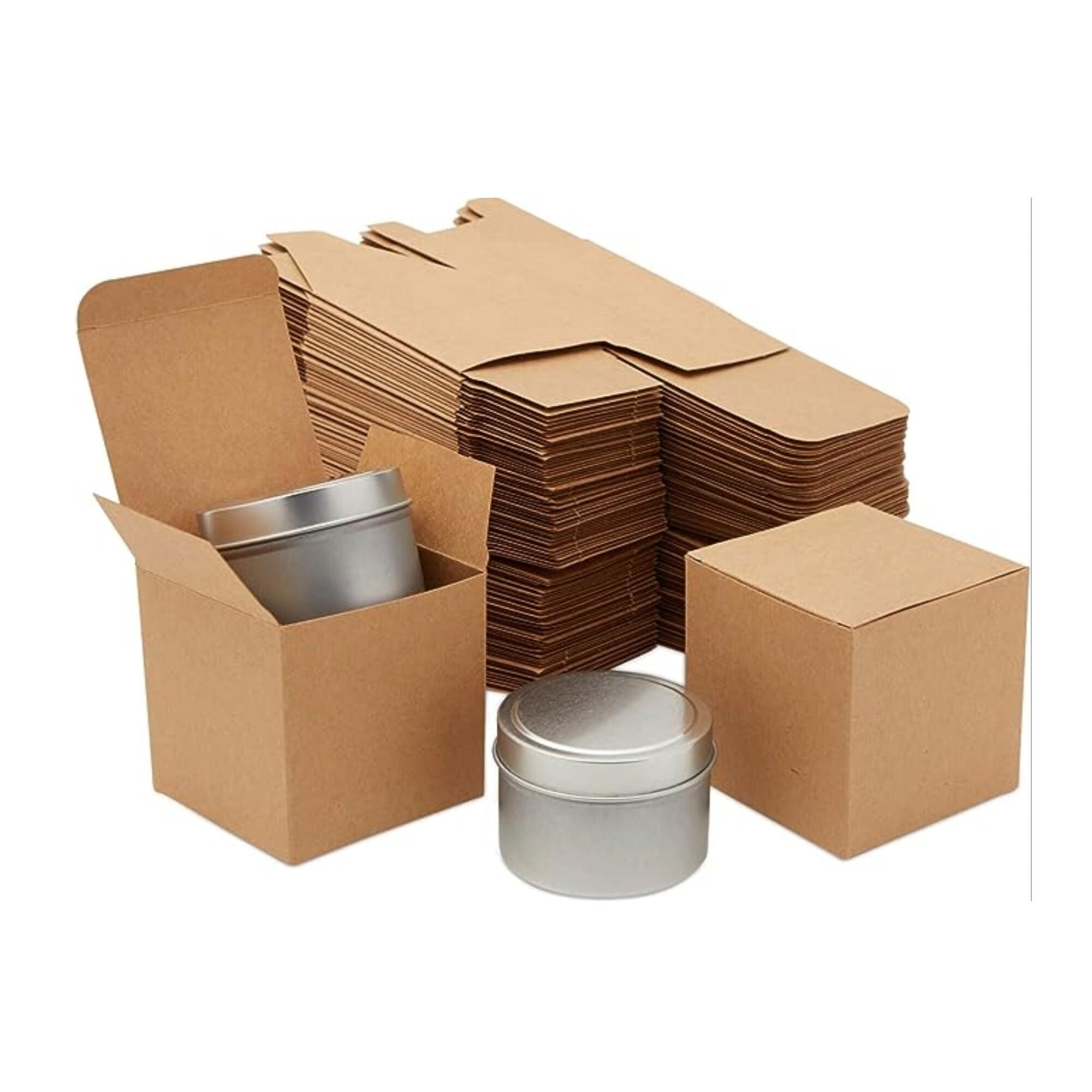 Kraft Gift Boxes 7x7x7 Cm With Lids for Presents Set of 20 - Etsy