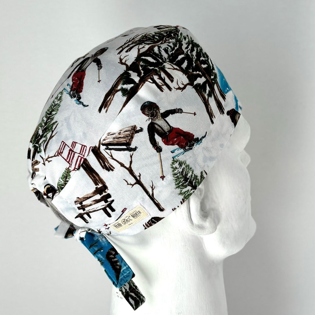 WINTER OLYMPIC TEAM Surgical Tie Back Scrub Cap, Du Rag, Welding Beanie ...