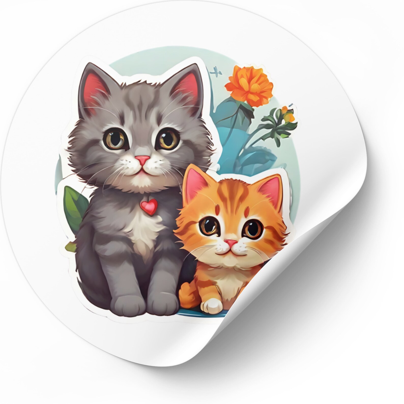 Cats Clipart Cute, Kawaii Clipart Wall Art, Printable Stickers Planner ...