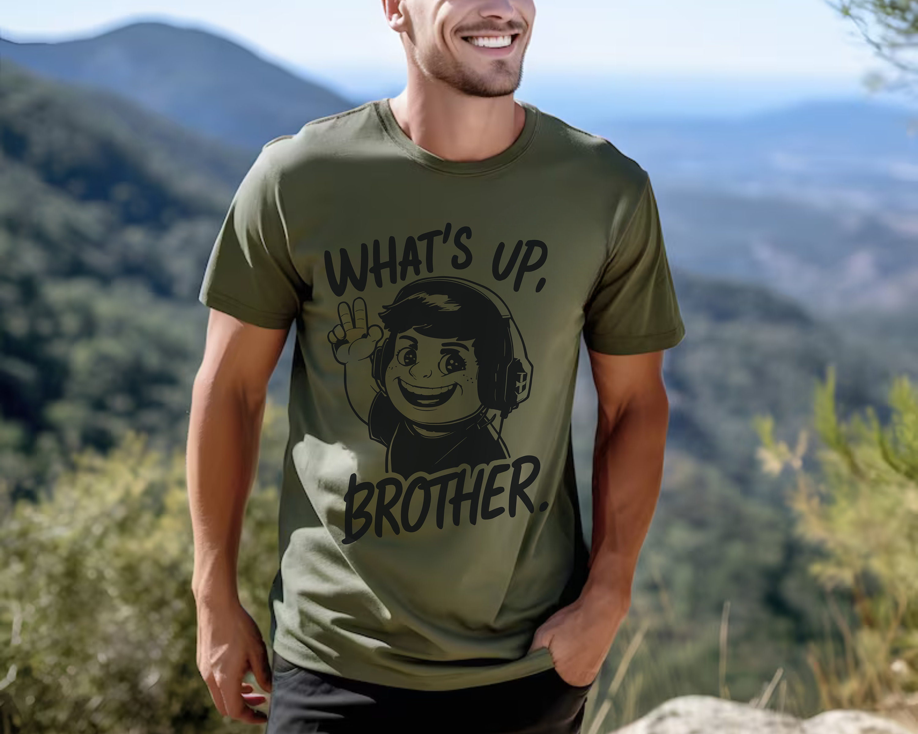 Whats up Brother Png Shirt Streamer Gamer Funny Viral Steamer Sayings ...