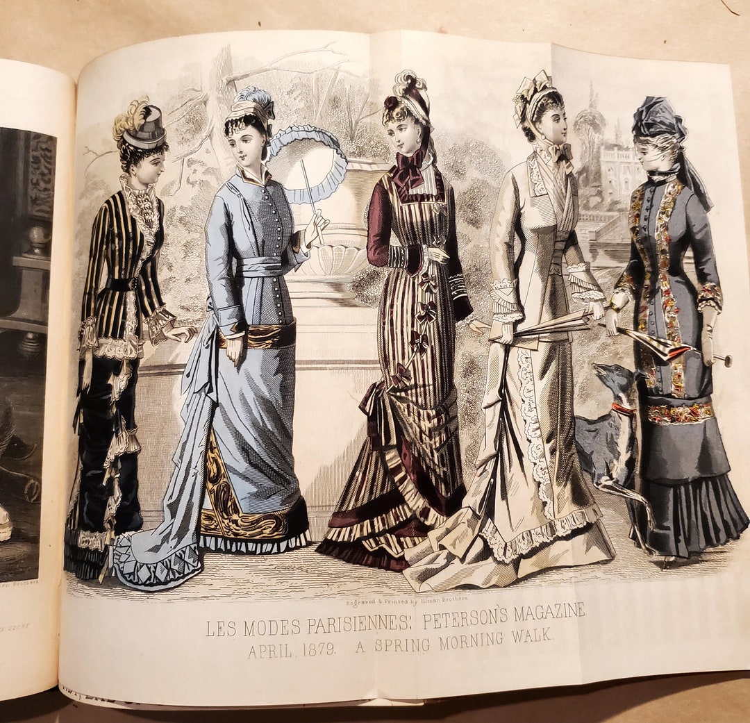 1878 Hardbound Peterson's Magazine Colored Engravings - Etsy
