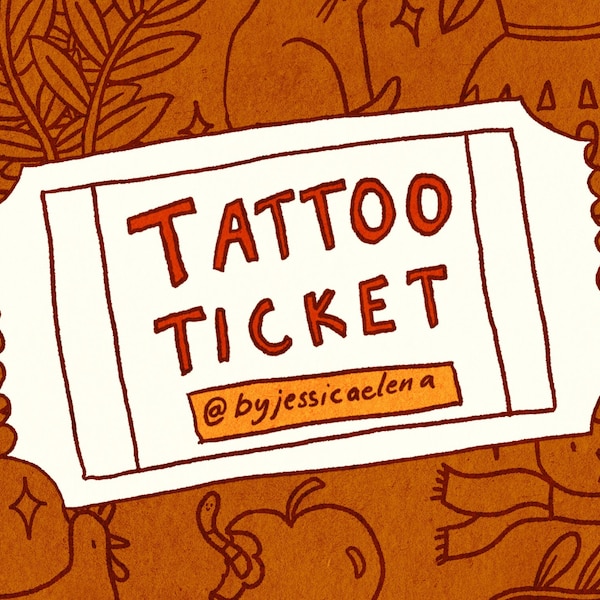 Tattoo Ticket, Single Use Permission, Digital Download - Etsy