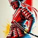 Samurai Digital Art Prints Set of 6 | Japanese Warrior Wall Decor ...