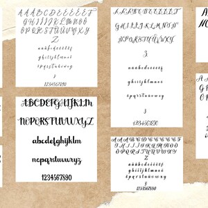 25 Cursive Font Bundle TTF, OTF Instant Download File, Alphabet, Cut ...