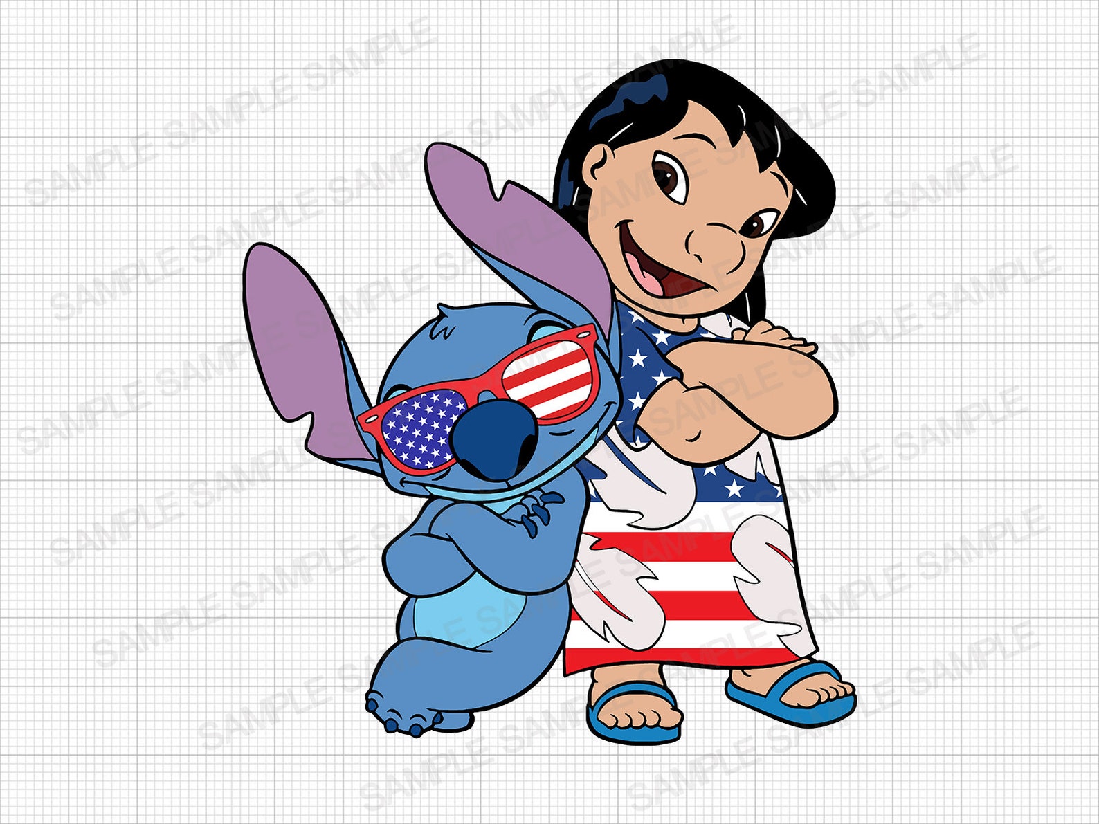 Stitch 4th of July SVG Lilo and Stitch 4th of July SVG 4th of July ...