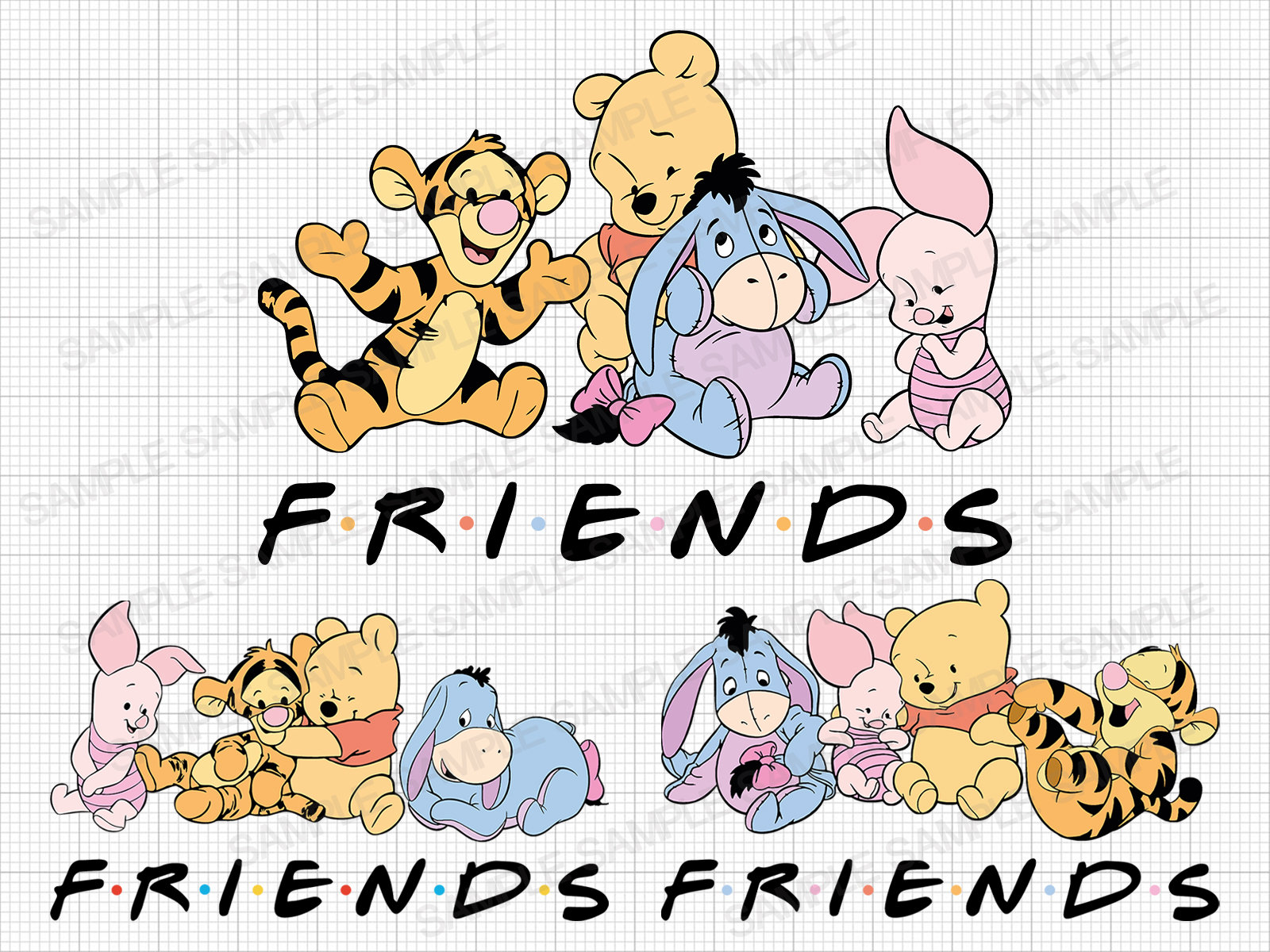 Baby Winnie the Pooh Friends SVG Friends Baby Winnie the Pooh SVG Baby ...