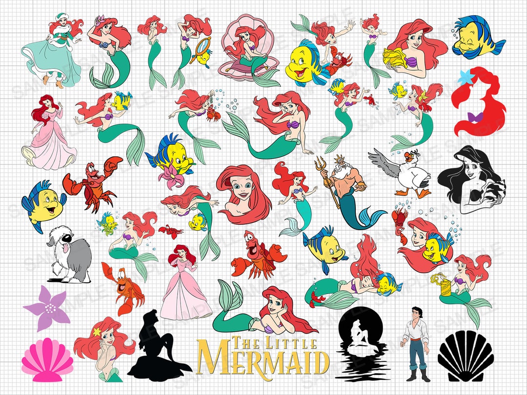 The Little Mermaid SVG the Little Mermaid Ariel SVG the Little Mermaid ...
