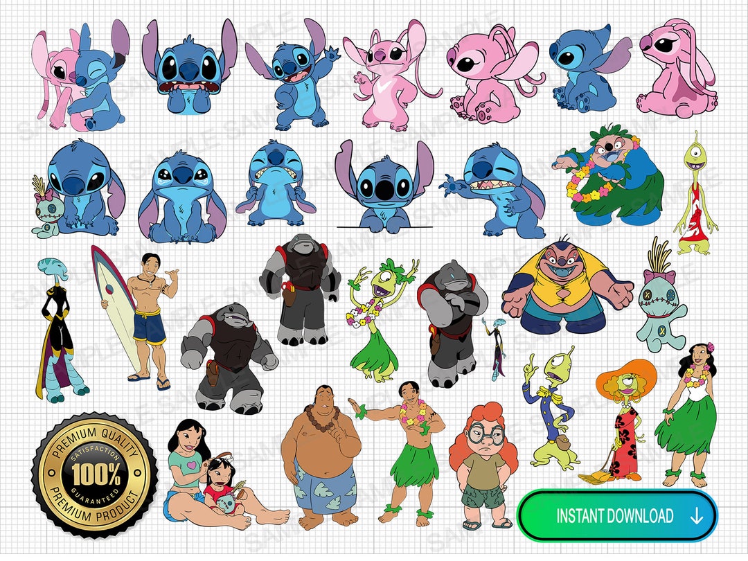 Lilo And Stitch Svg Bundle Stitch Svg Stitch Silhouette Stitch Clipart 5885