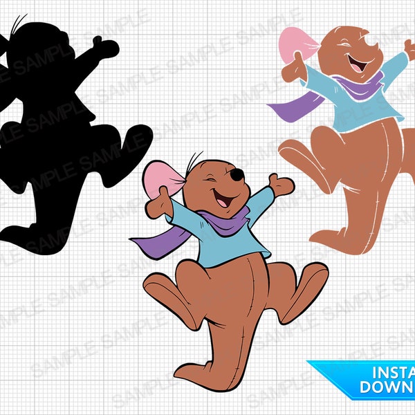 Winnie the Pooh Svg Roo - Etsy UK