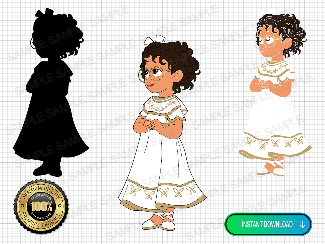Encanto SVG Encanto Baby Mirabel SVG Encanto Silhouette Baby - Etsy México