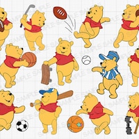 Dallas Cowboys Winnie the Pooh PNG File - Etsy