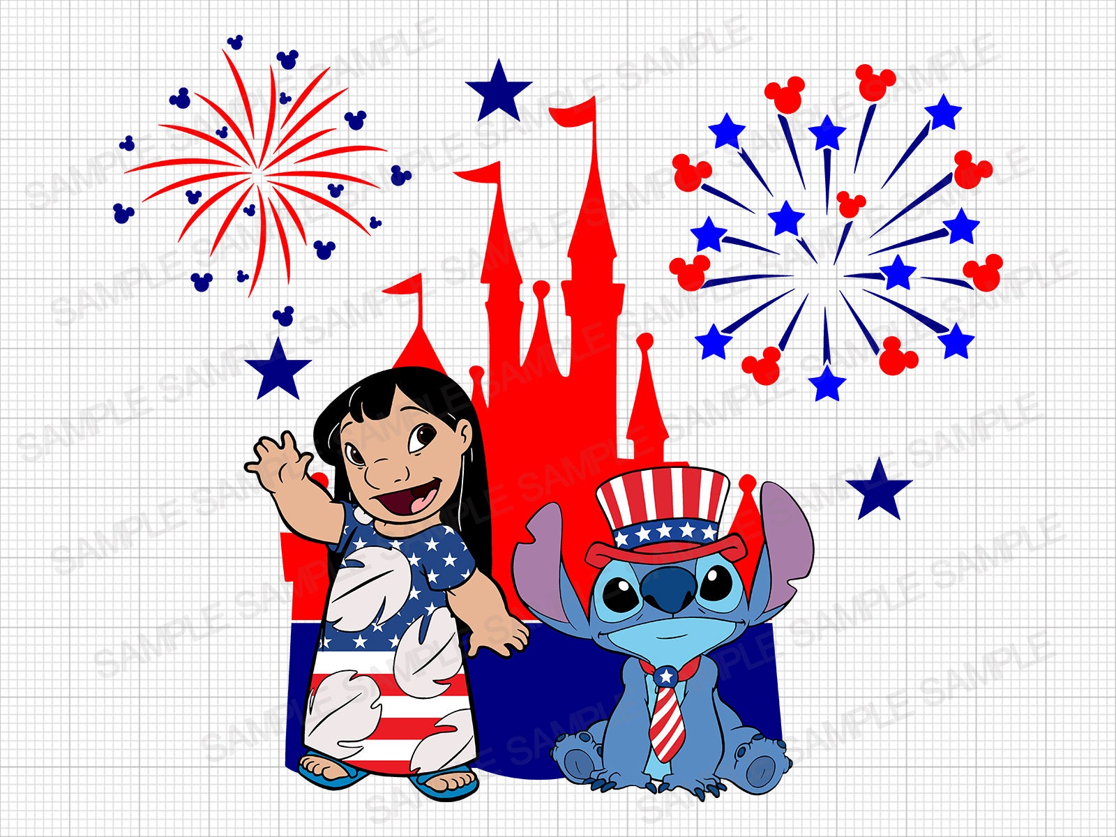 Stitch 4th of July SVG Lilo and Stitch 4th of July SVG 4th of July ...