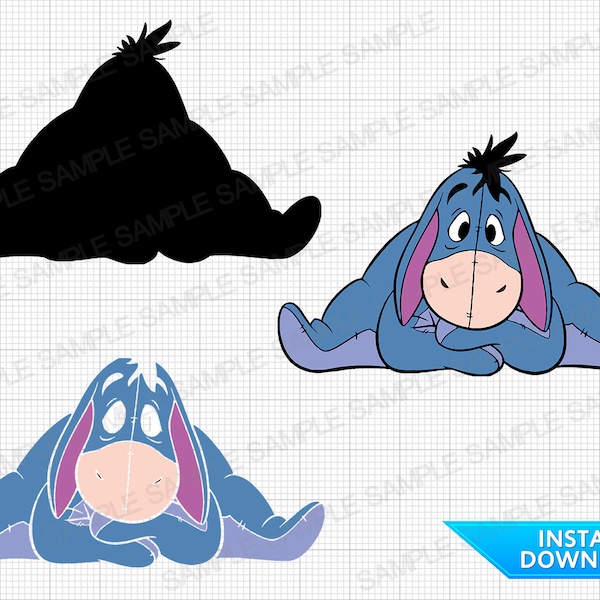 Eeyore Svg - Etsy UK