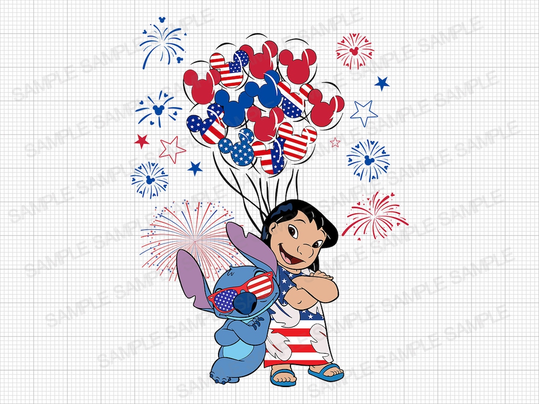 Stitch 4th of July PNG Lilo and Stitch 4th of July PNG Stitch 4th of ...