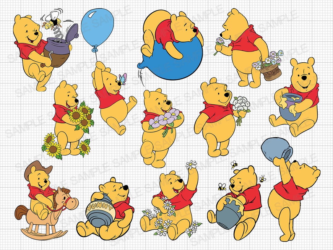 Winnie the Pooh SVG Winnie the Pooh Cut Files Winnie the Pooh Cricut ...