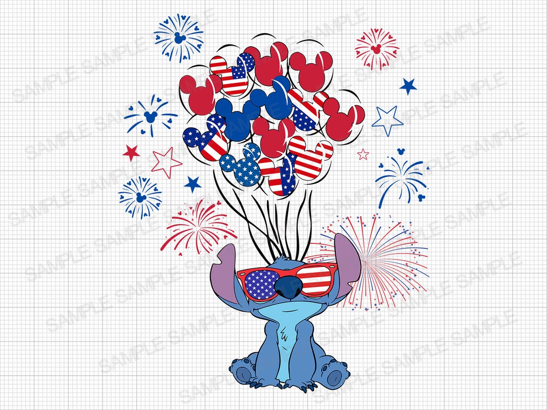 Stitch 4th of July PNG Lilo and Stitch 4th of July PNG Stitch 4th of ...