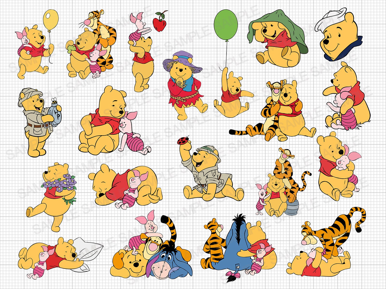 Winnie the Pooh SVG Winnie the Pooh Cut Files Winnie the Pooh Cricut ...