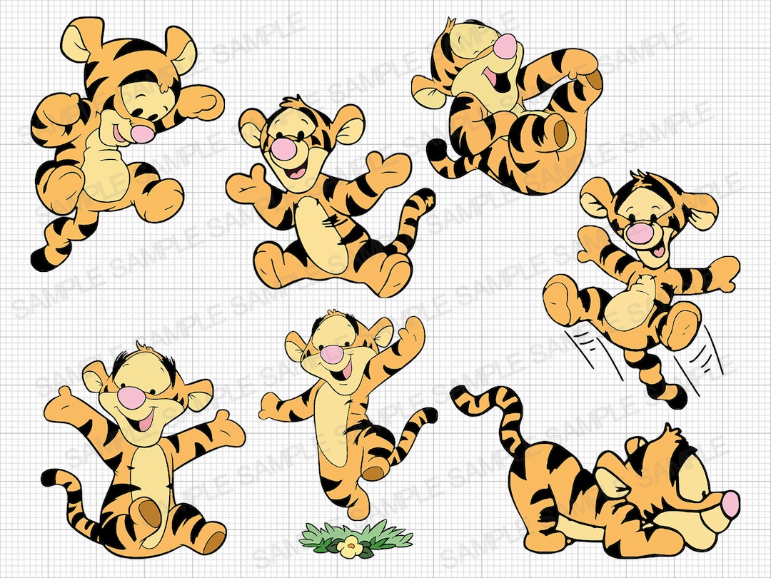 Baby Winnie the Pooh SVG Baby Tigger SVG Baby Winnie the Pooh Cut Files ...