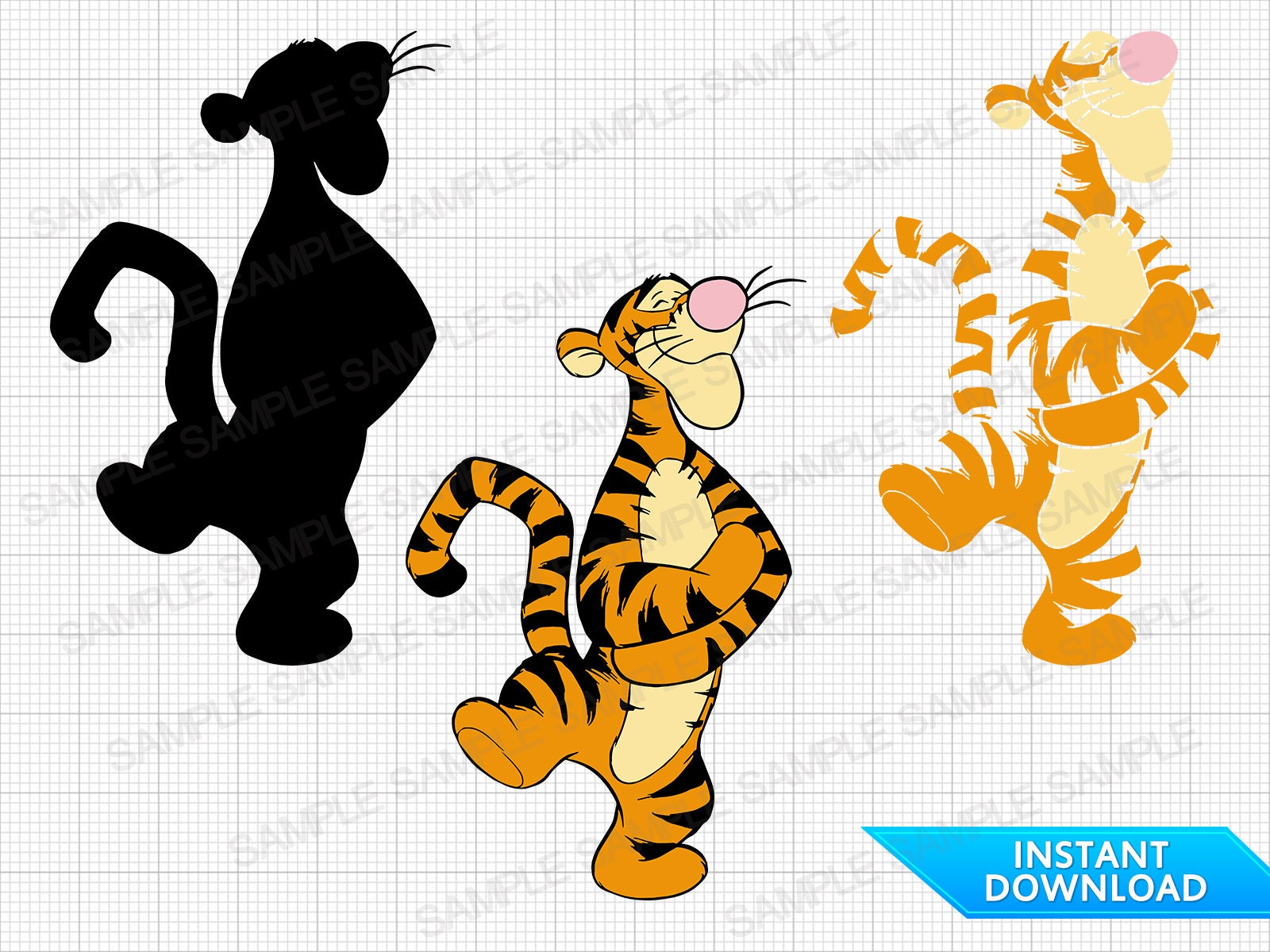 Winnie the Pooh SVG Tigger SVG Winnie the Pooh Cut Files - Etsy España