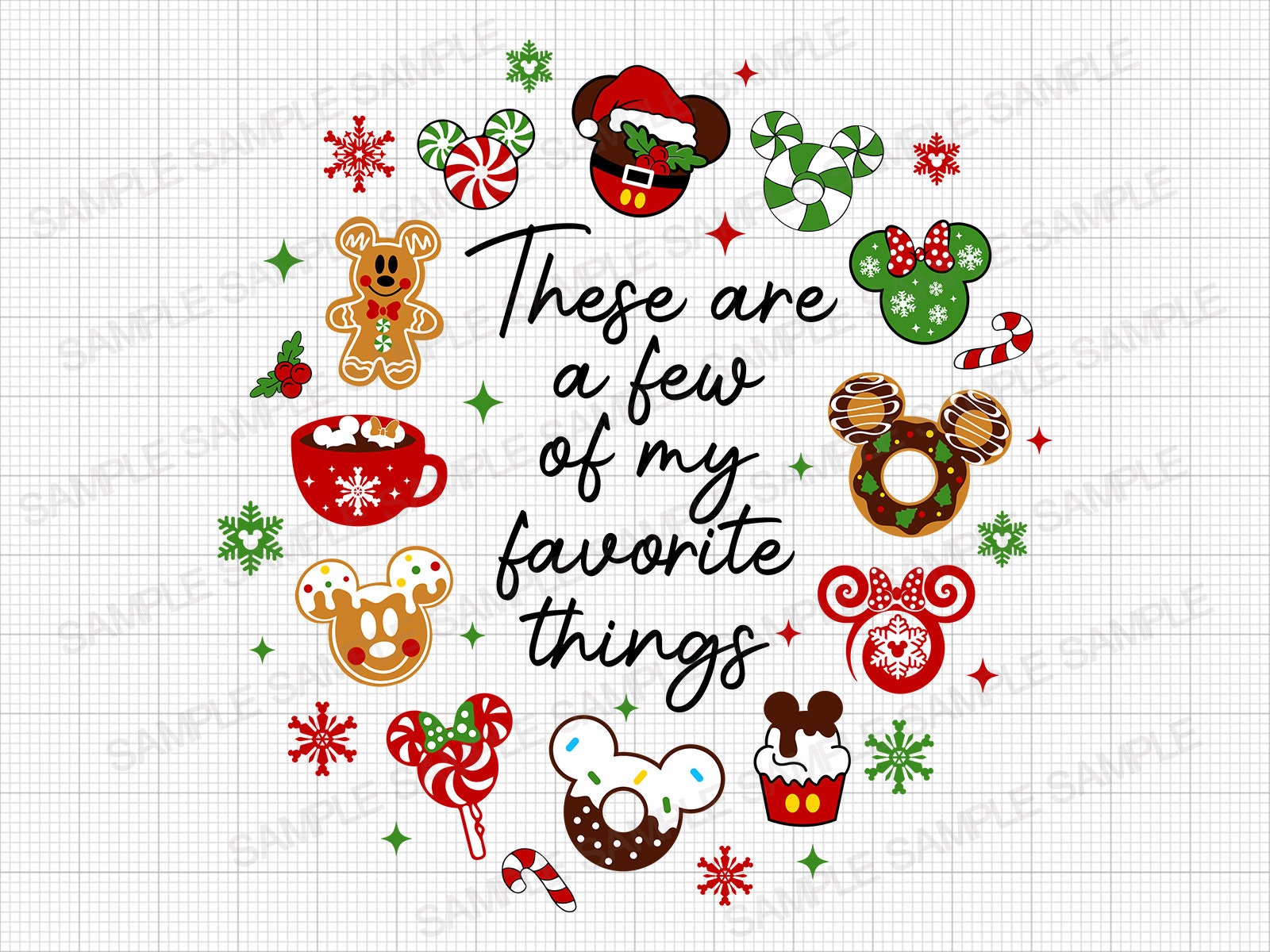 These Are a Few of My Favourite Things SVG Merry Christmas SVG - Etsy