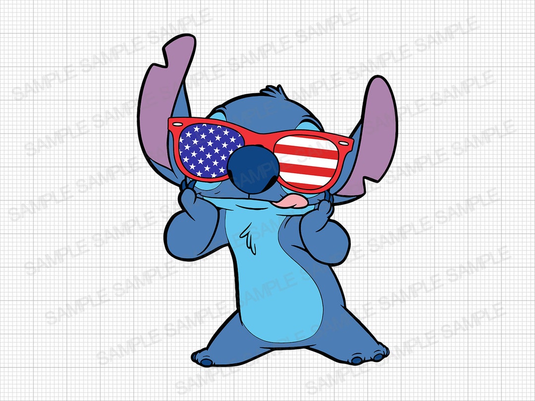 Stitch 4th of July SVG Lilo and Stitch 4th of July SVG 4th of July ...