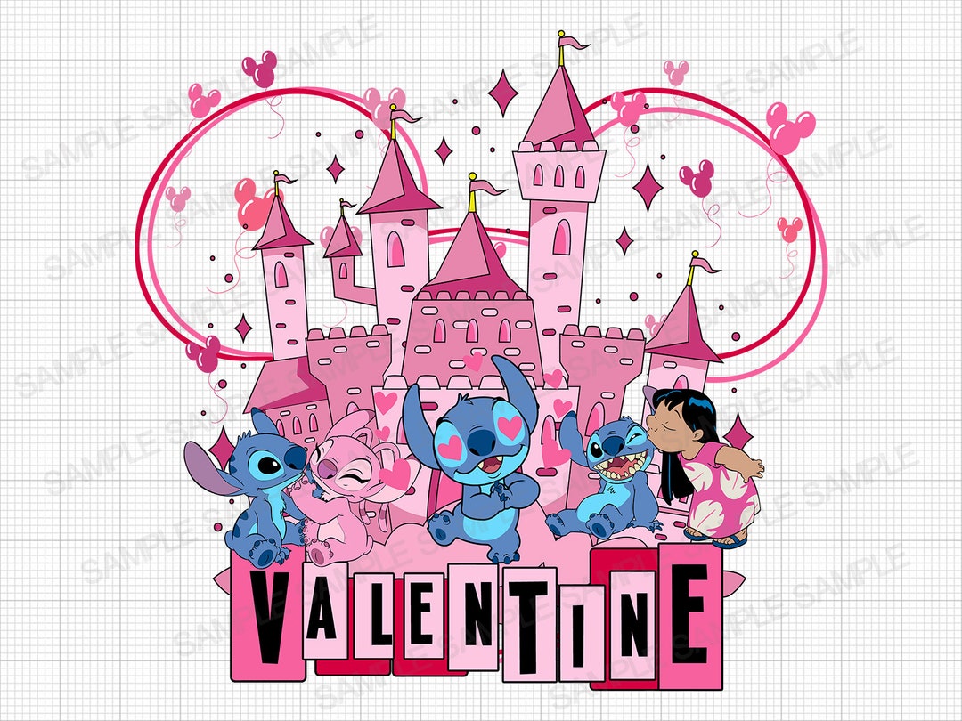 Lilo And Stitch Happy Valentines Day Svg Stitch Heart Valentine Svg